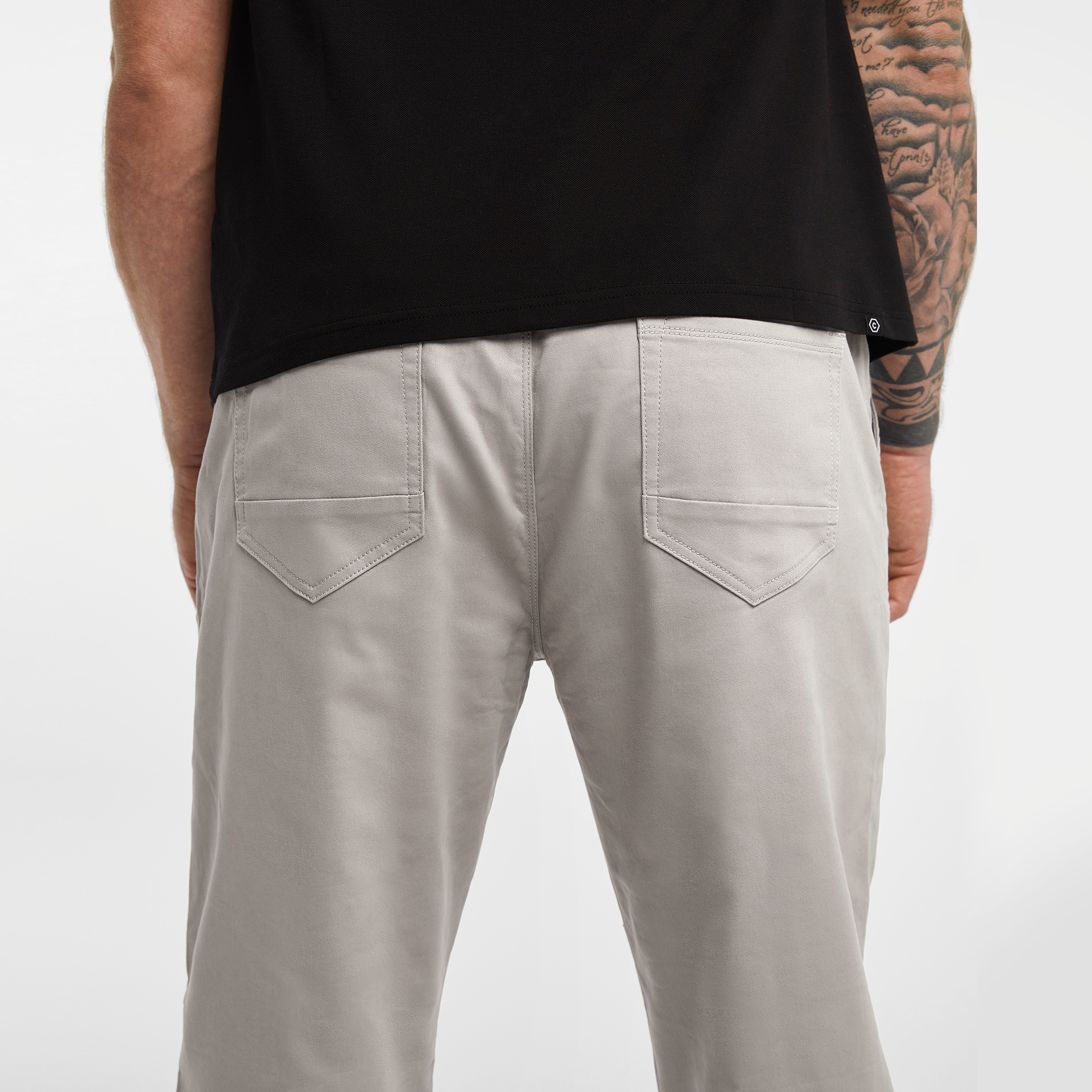 Ice Colton Elastic Waist Cuffed Pants | AXL+CO