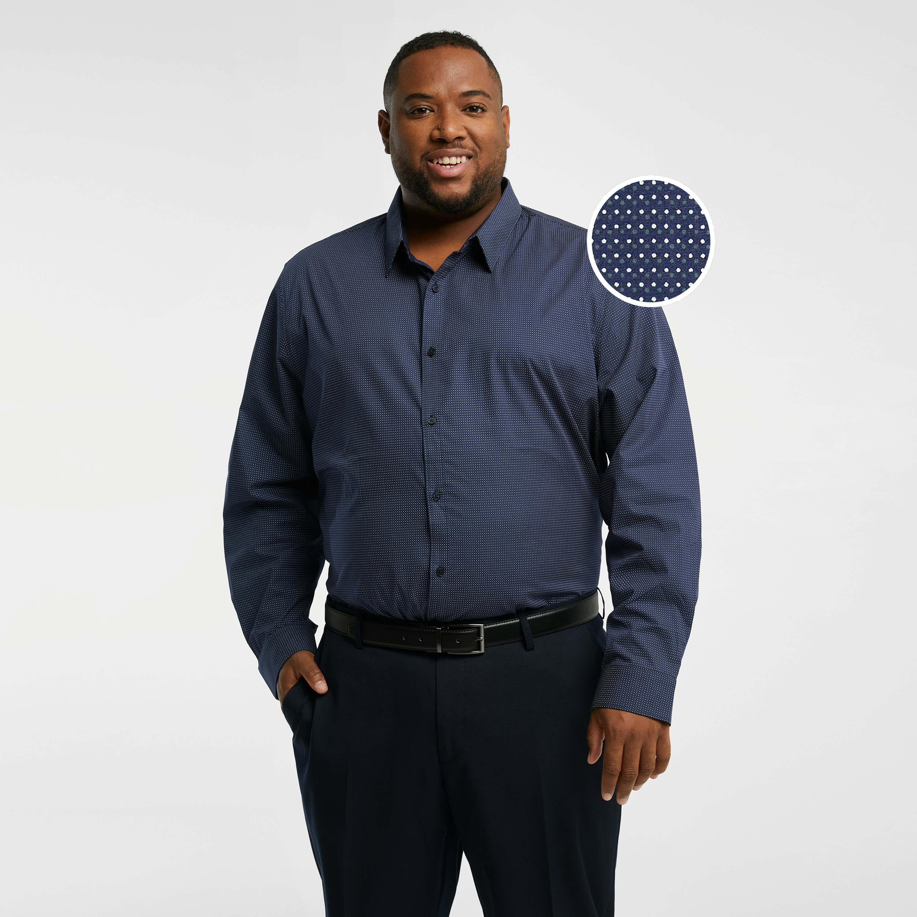 Navy Metropolis Pattern Shirt | AXL+CO by Connor