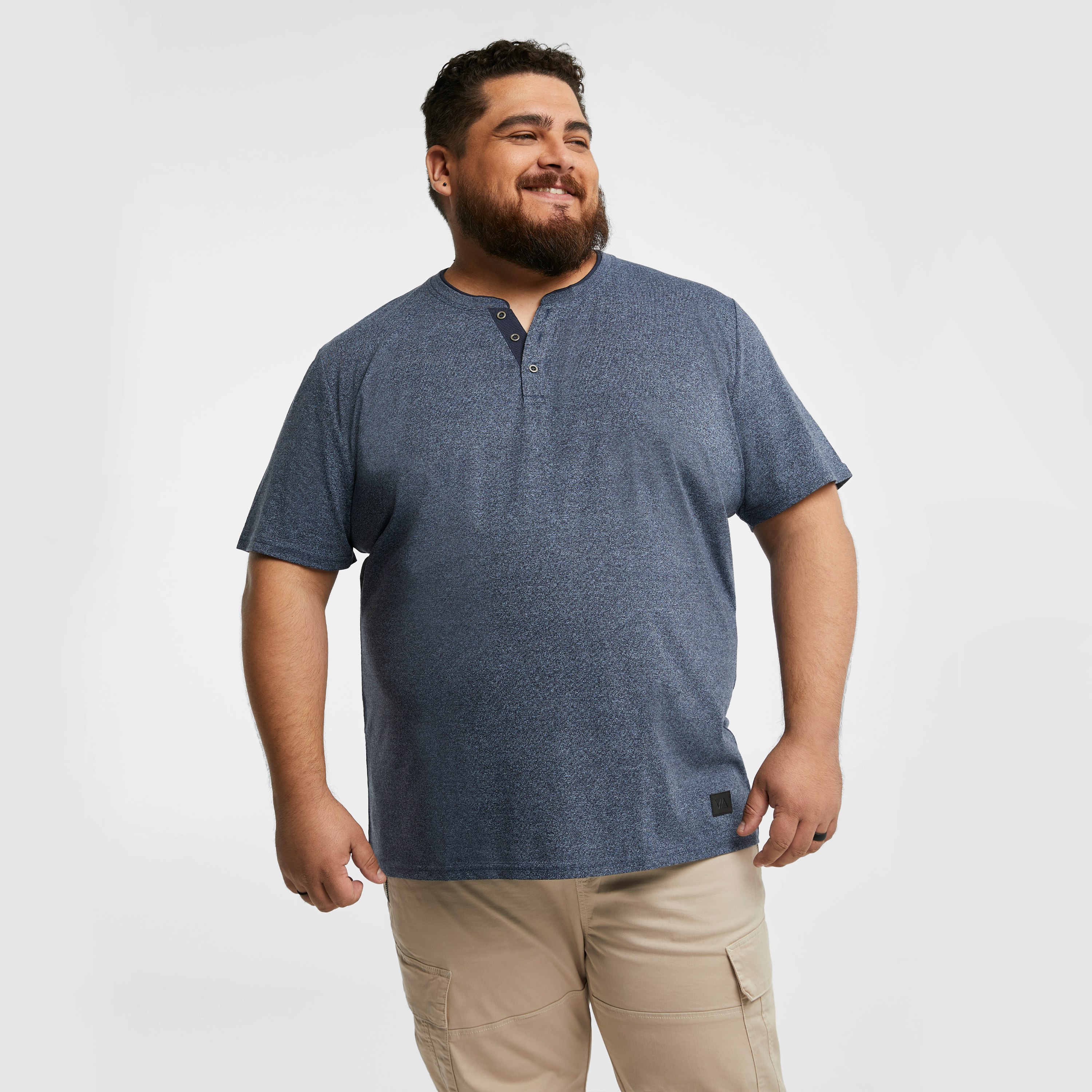 Blue Anthony Henley Tee | AXL+CO by Connor