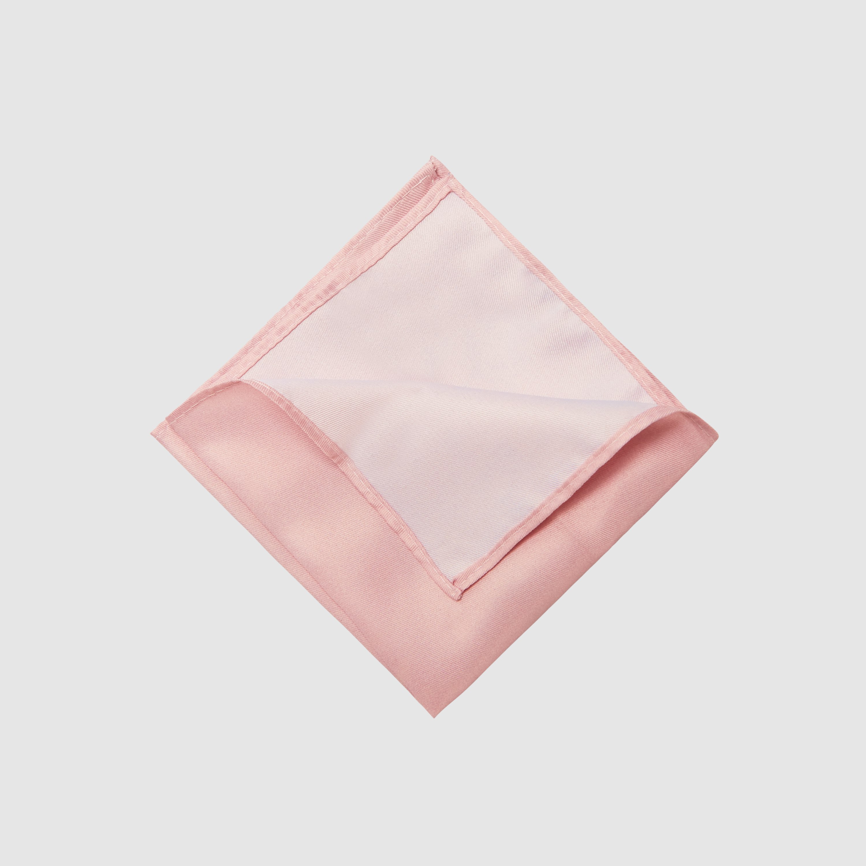 Pink Solid Colour Pocket Square | AXL+CO by Connor