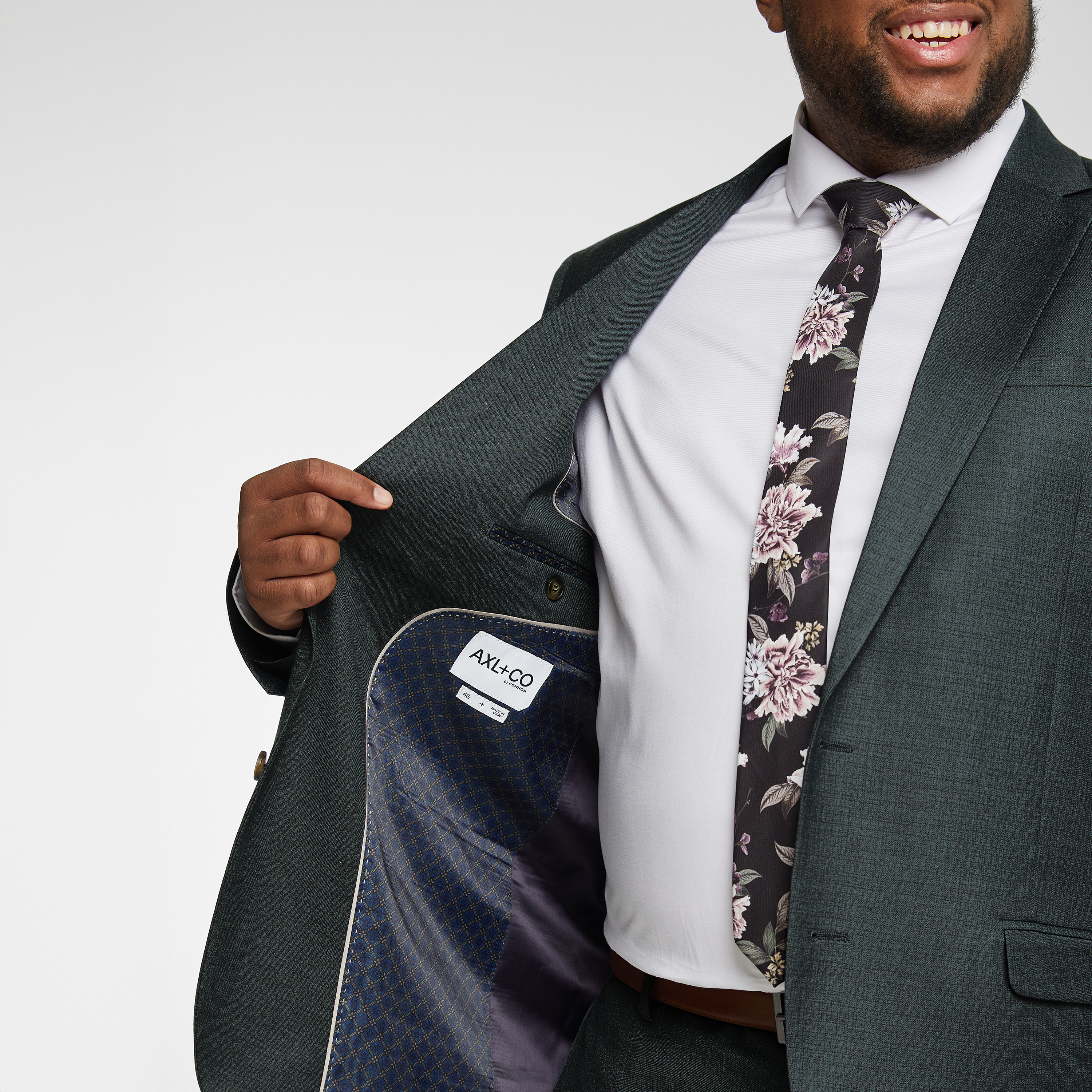 Petrol Formosa Textured Suit Jacket | AXL+CO