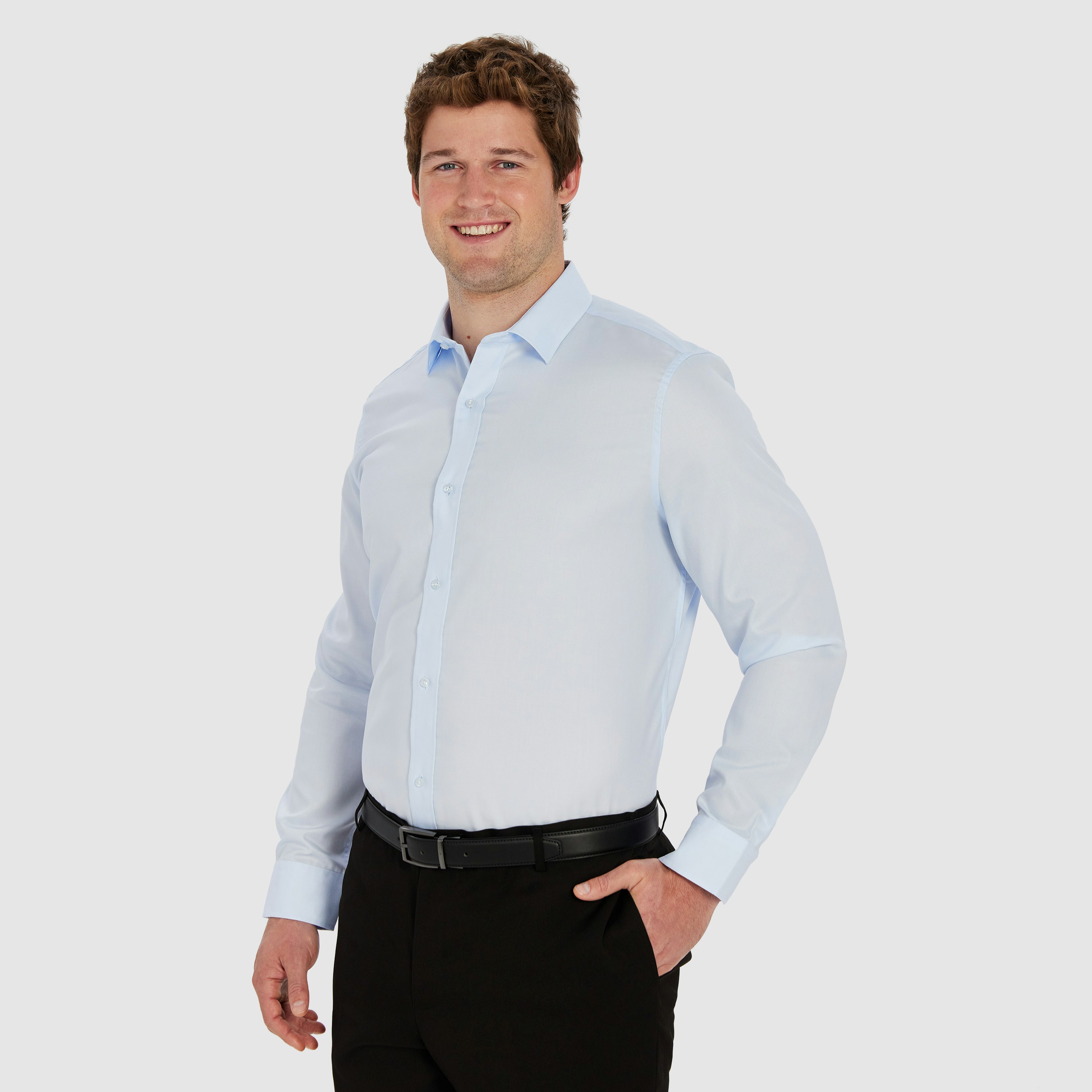 Light Blue London Classic Dress Shirt | AXL+CO by Connor
