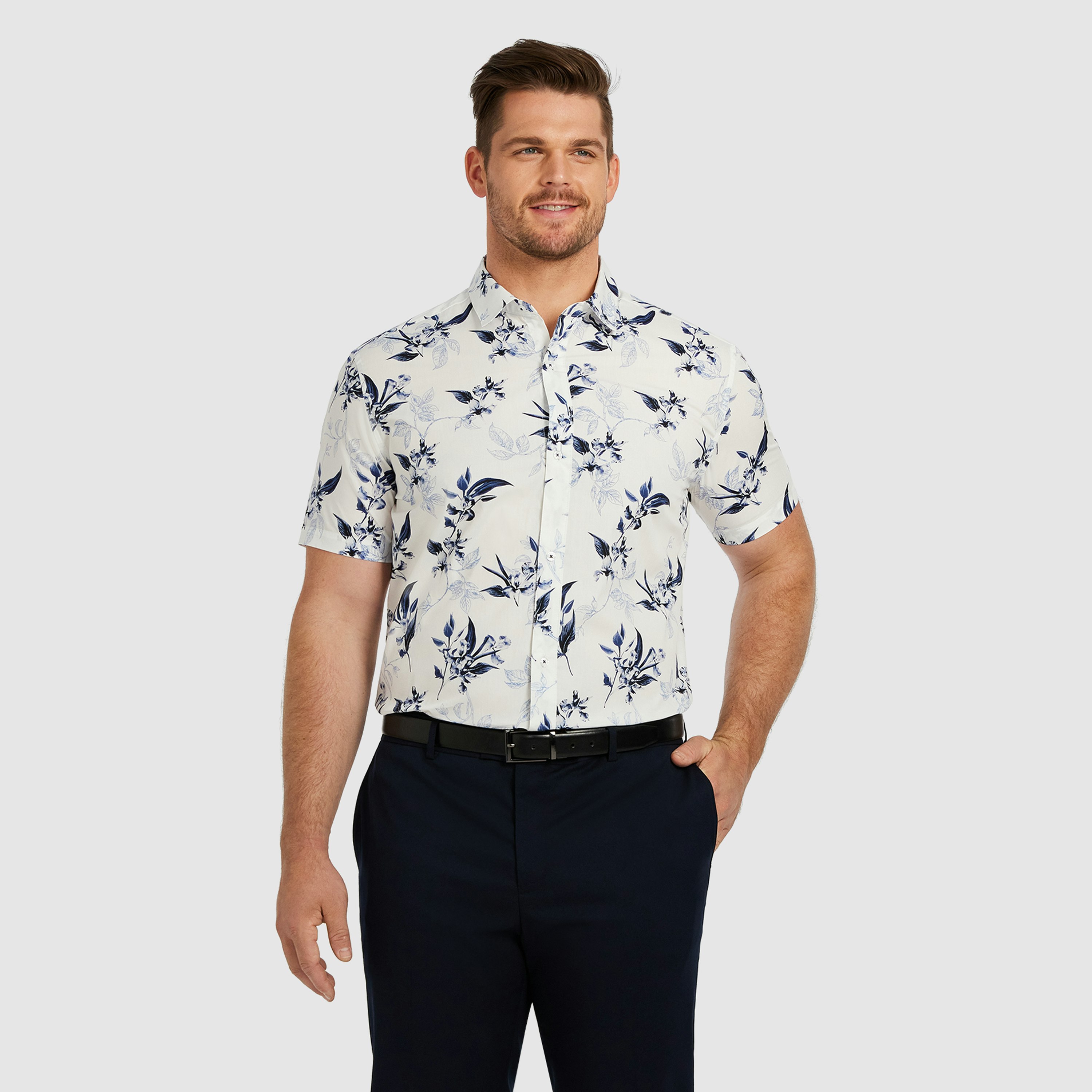 Blue Buckley Floral Shirt | AXL+CO by Connor