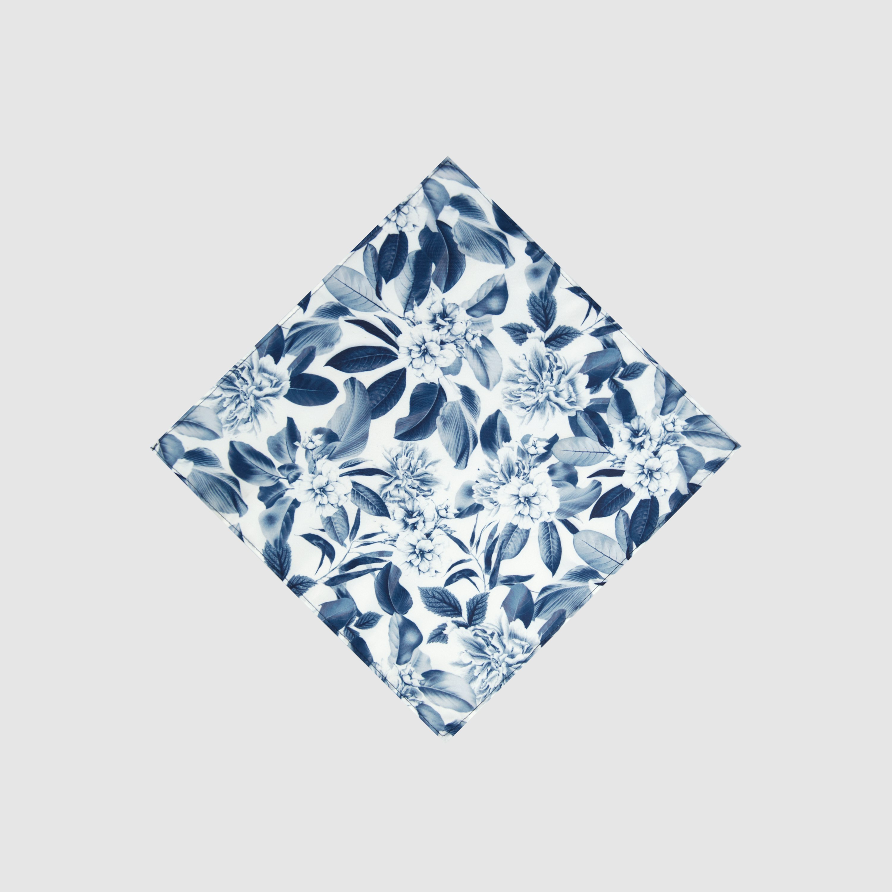 Blue Floral Pocket Square | AXL+CO by Connor