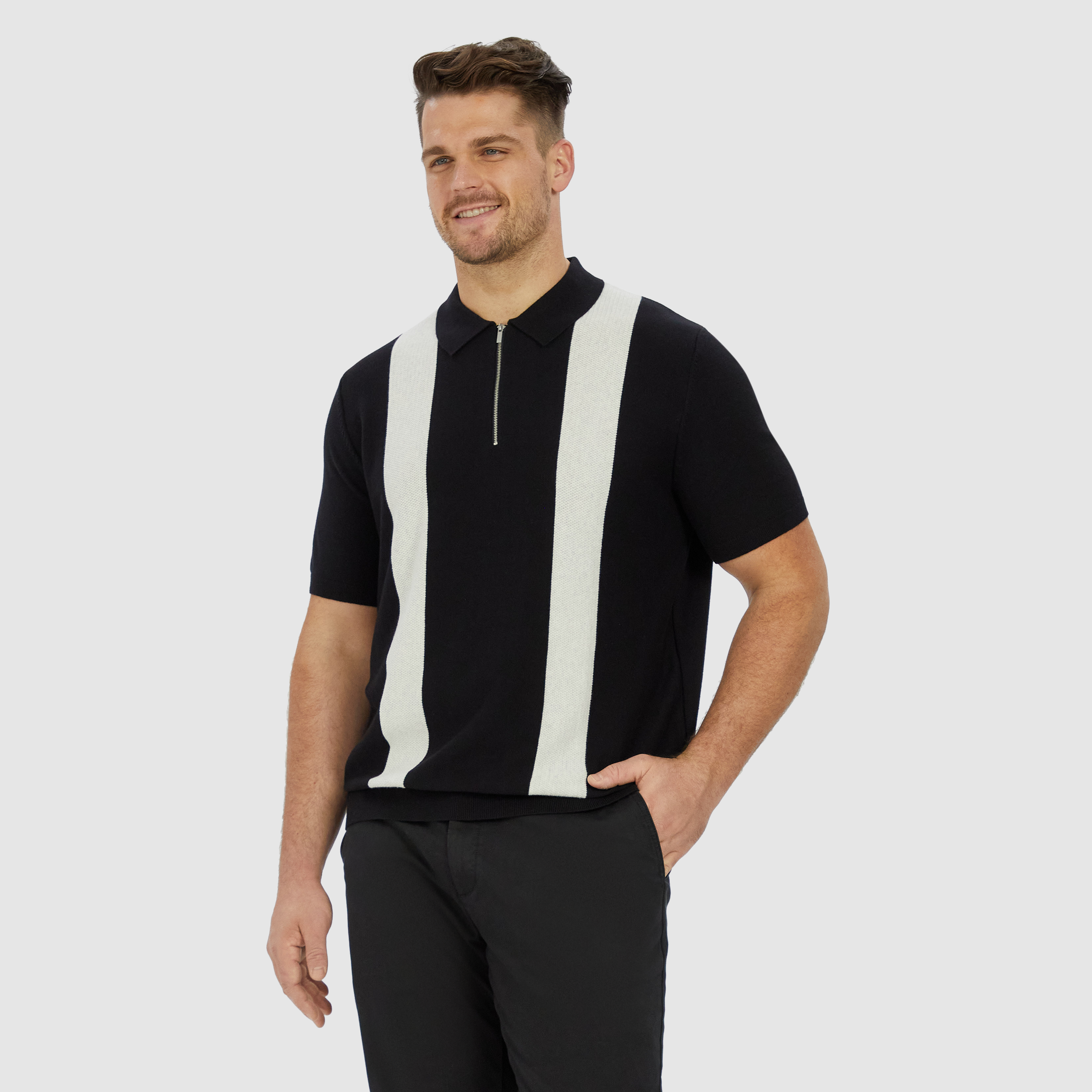 Wine Daniel Knit Polo | AXL+CO