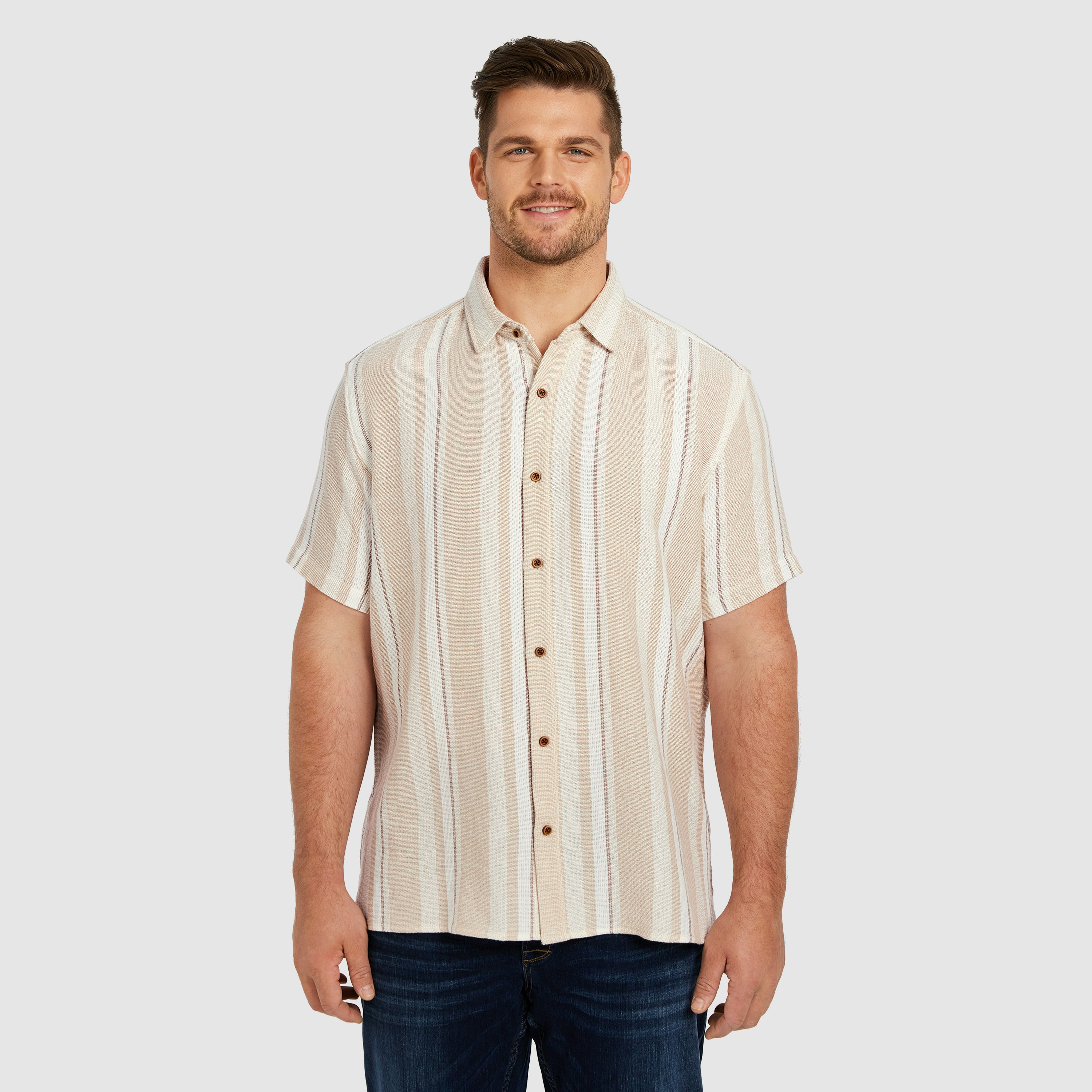 Sand 2 River Textured Short Sleeve Shirt | AXL+CO by Connor